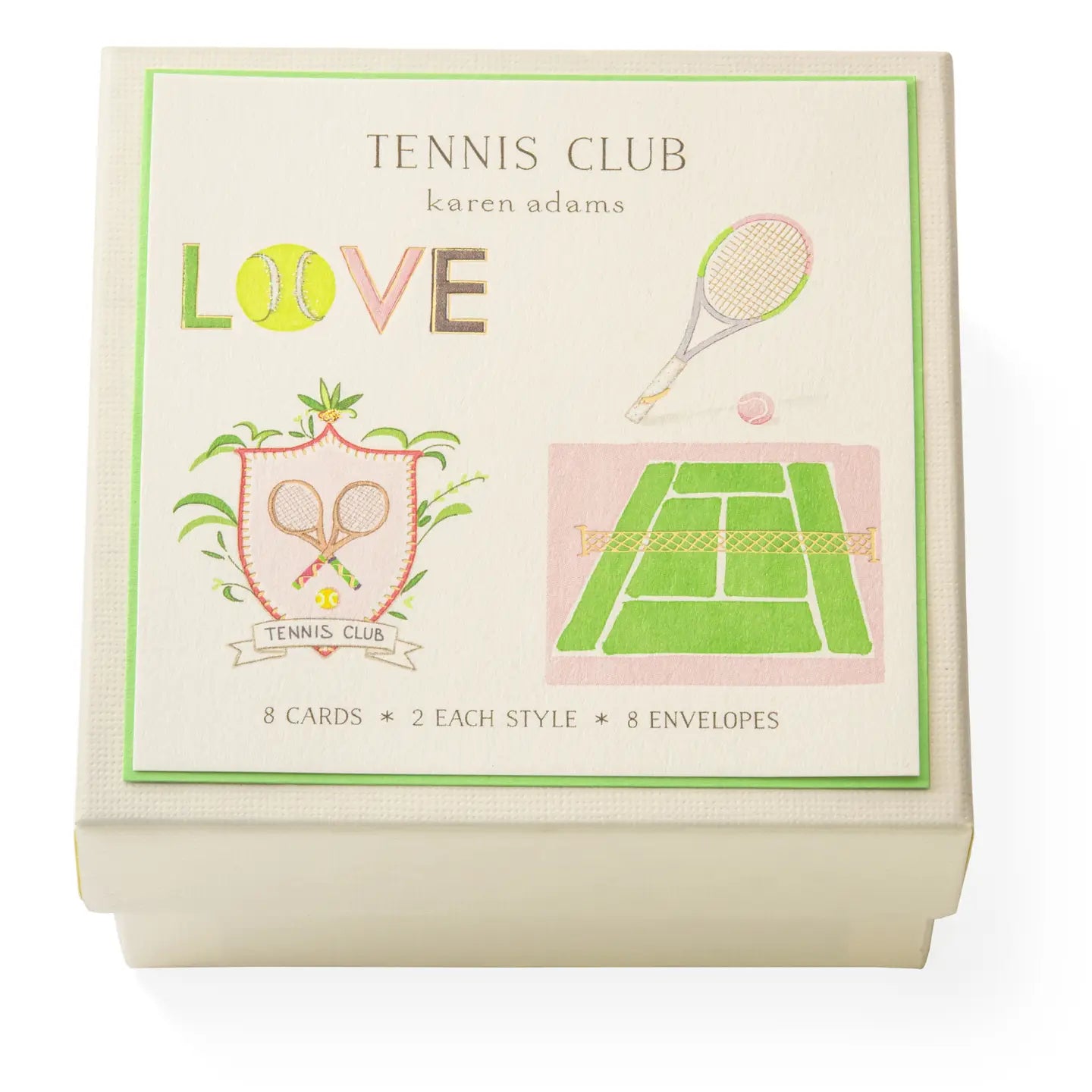 Karen Adams Tennis Club Gift Enclosure Box – Batik Chicago