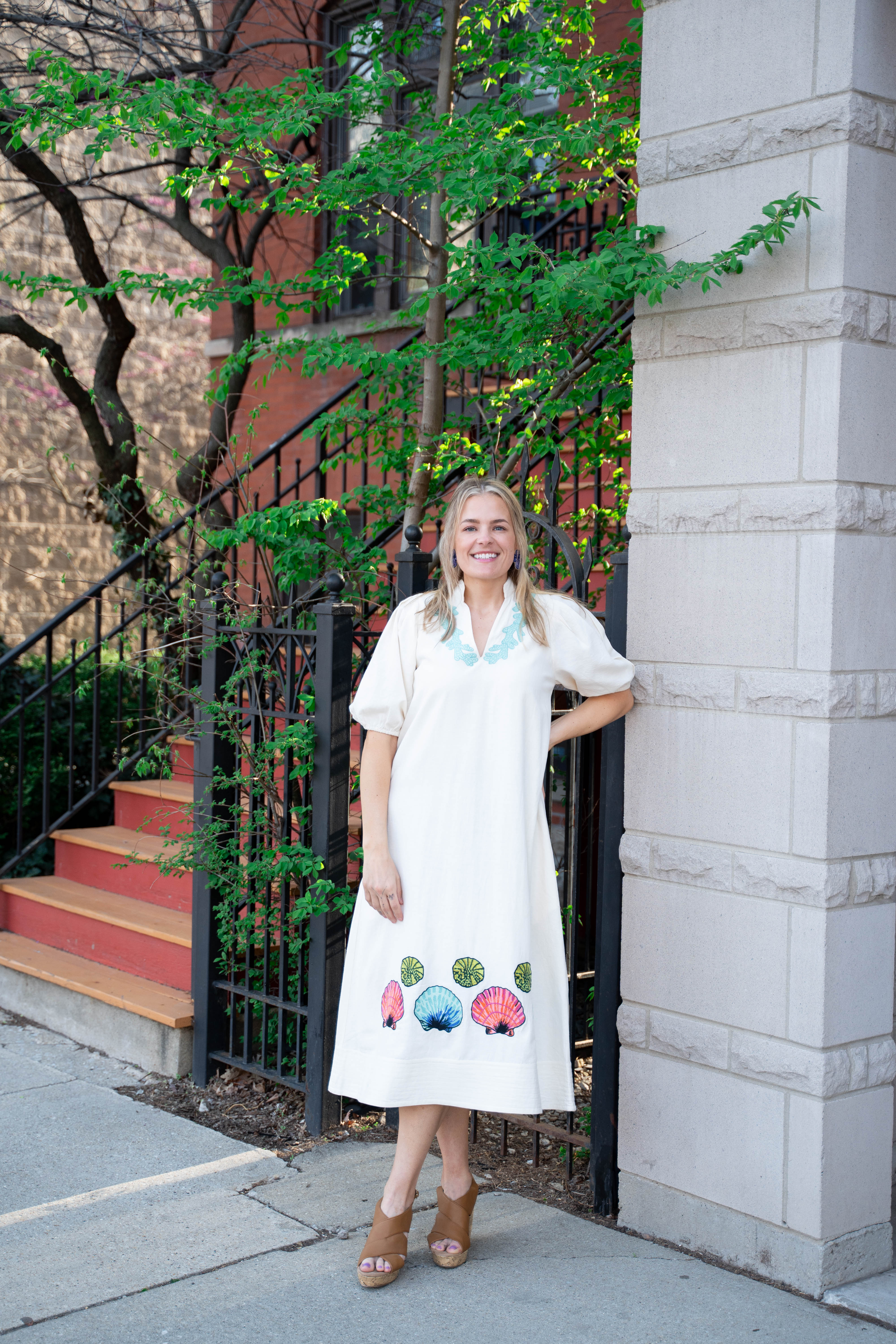 Emily McCarthy Hampton Dress- Seaside – Batik Chicago