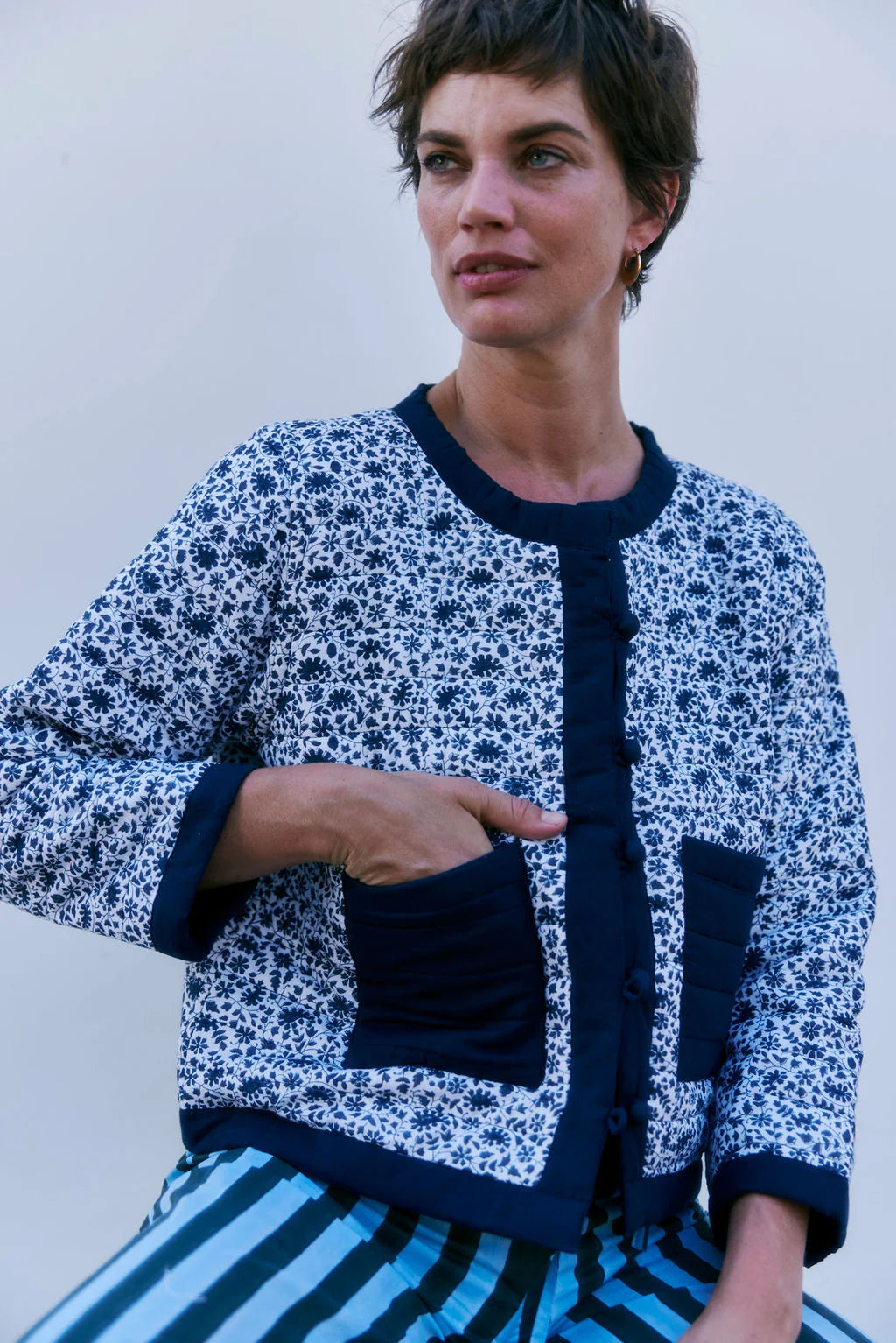 SZ Blockprints Poppy Jacket - Ditsy Print – Batik Chicago